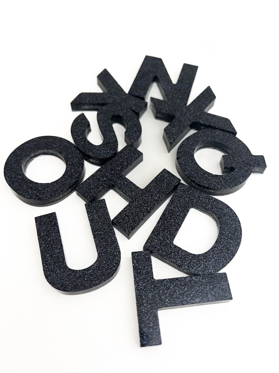 ONYX Resin Alphabet Letters | Sensory Play, Magnetic - Etsy