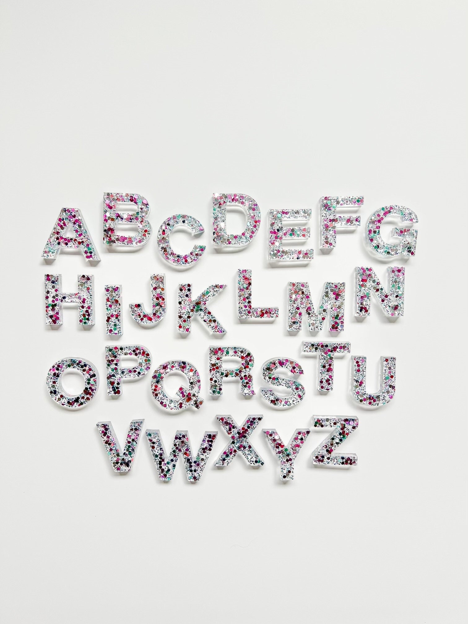 OPAL Resin Letters | Resin Alphabet Letters | Magnetic Alphabet | Made ...