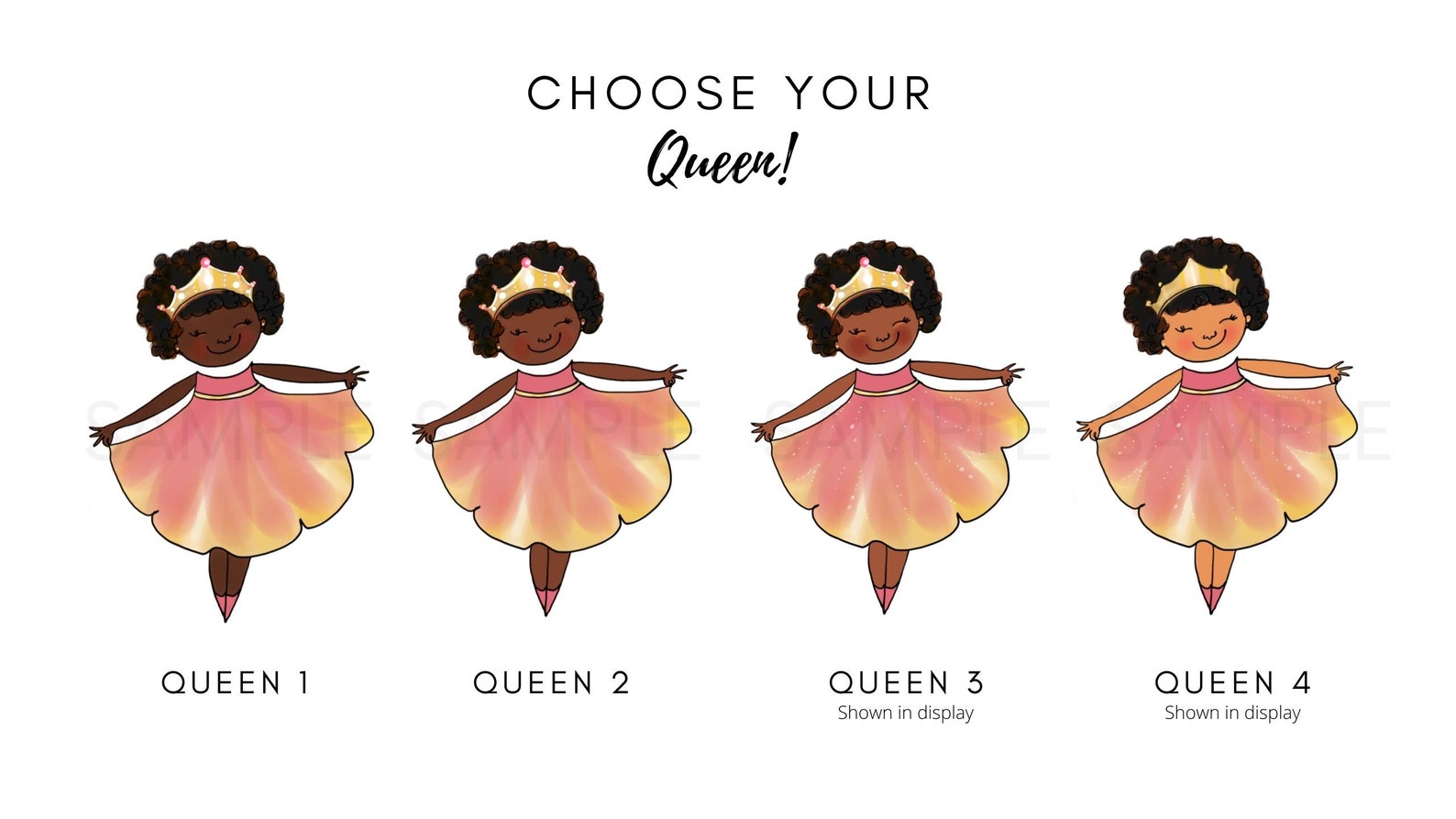 I Am a Queen Affirmation Print for Black Girls Afro Queen | Etsy