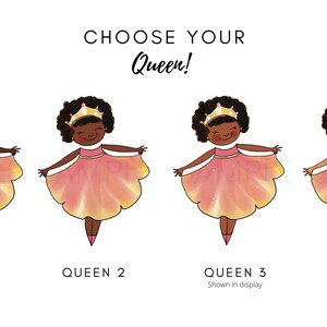 I Am a Queen Affirmation Print for Black Girls Afro Queen | Etsy