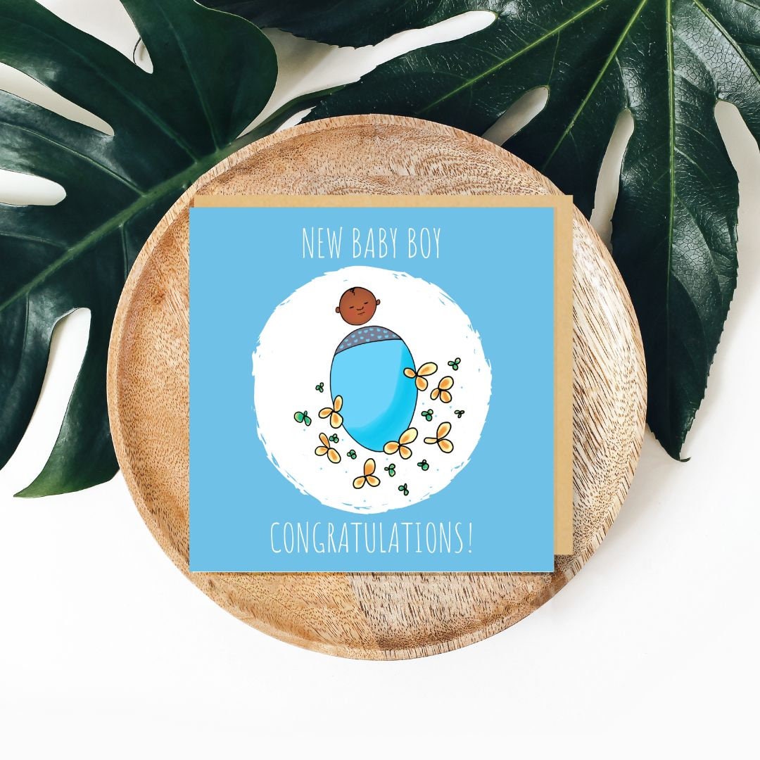 Congratulations On Your New Baby Boy Black