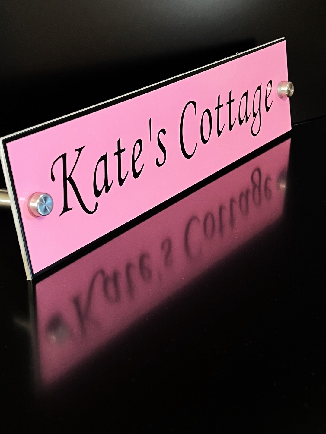 Aluminium Address House Sign in Gold Pink Blue Cream multiple Sizes ...