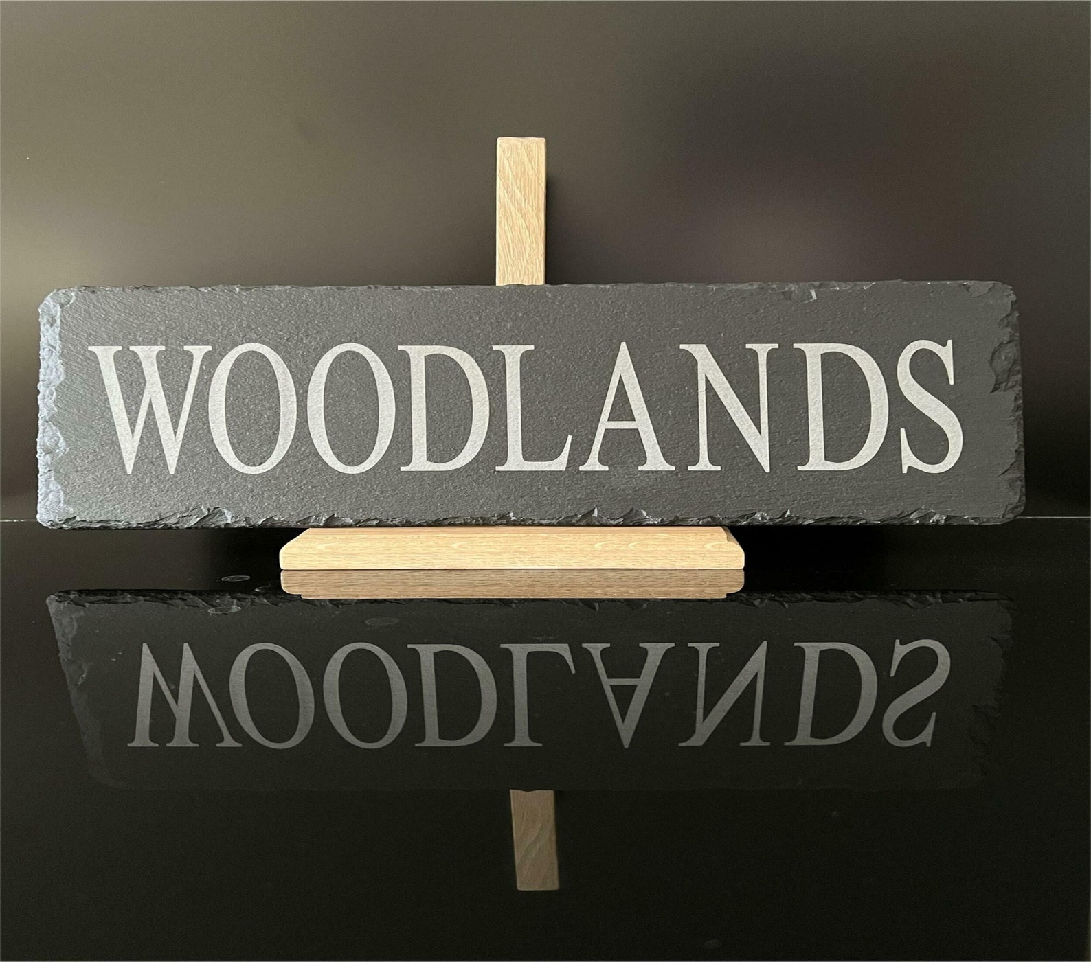 Customised Gate Sign, Large Sign for 5 Bar Gate 45cm X 10cm Traditional ...