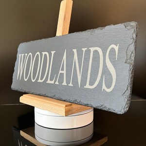 Slate Door Numbers or Name House Sign. Environmentally - Etsy