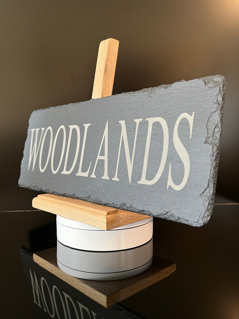 Slate Door Numbers or Name House Sign. Environmentally - Etsy