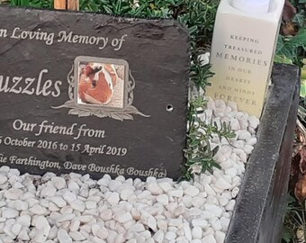 Dogs Memorials & Funerary Memorials & Tombstones Chinchilla Slate ...