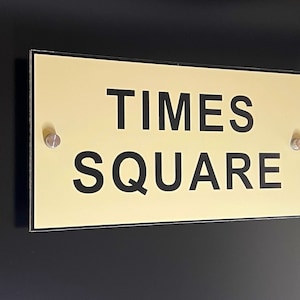 Cream / Ivory Aluminium Address Sign. Cream / Ivory House Sign With ...