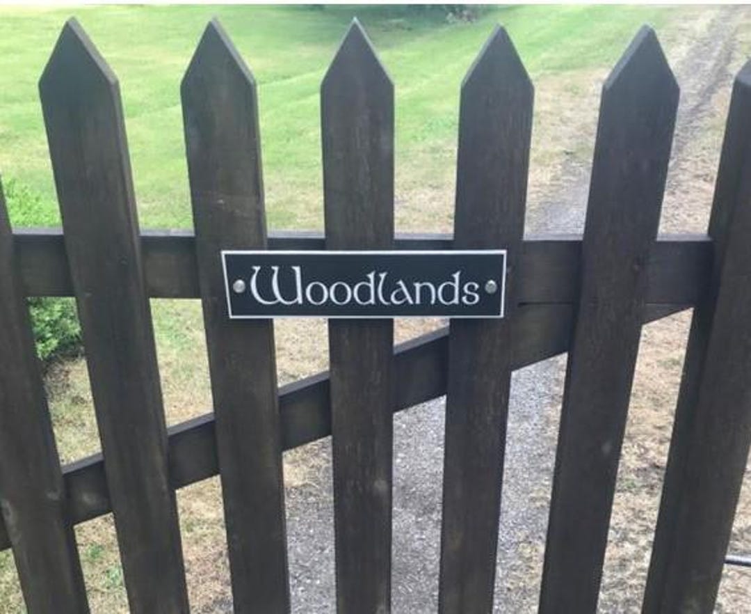 Aluminium Address House Sign in Gold Pink Blue Cream (multiple Sizes ...