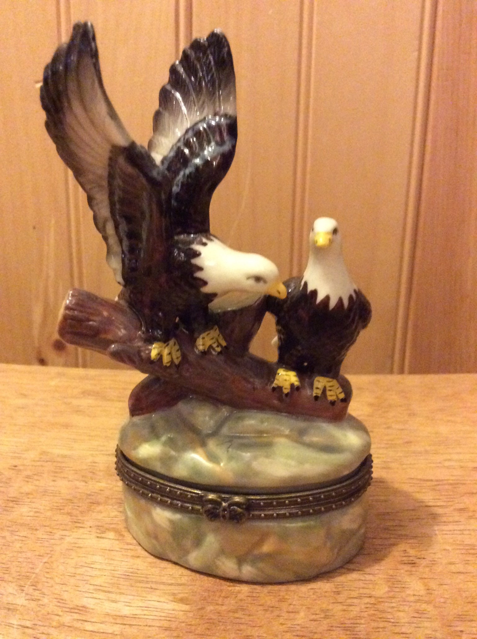 Art & Collectibles Fine Art Ceramics Ceramic eagle head box etna.com.pe