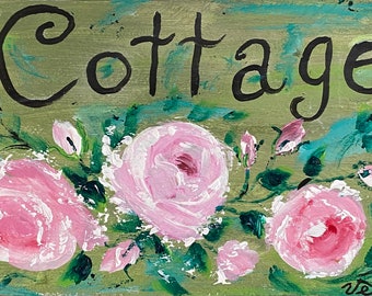 Pink Cottage Rose | Etsy