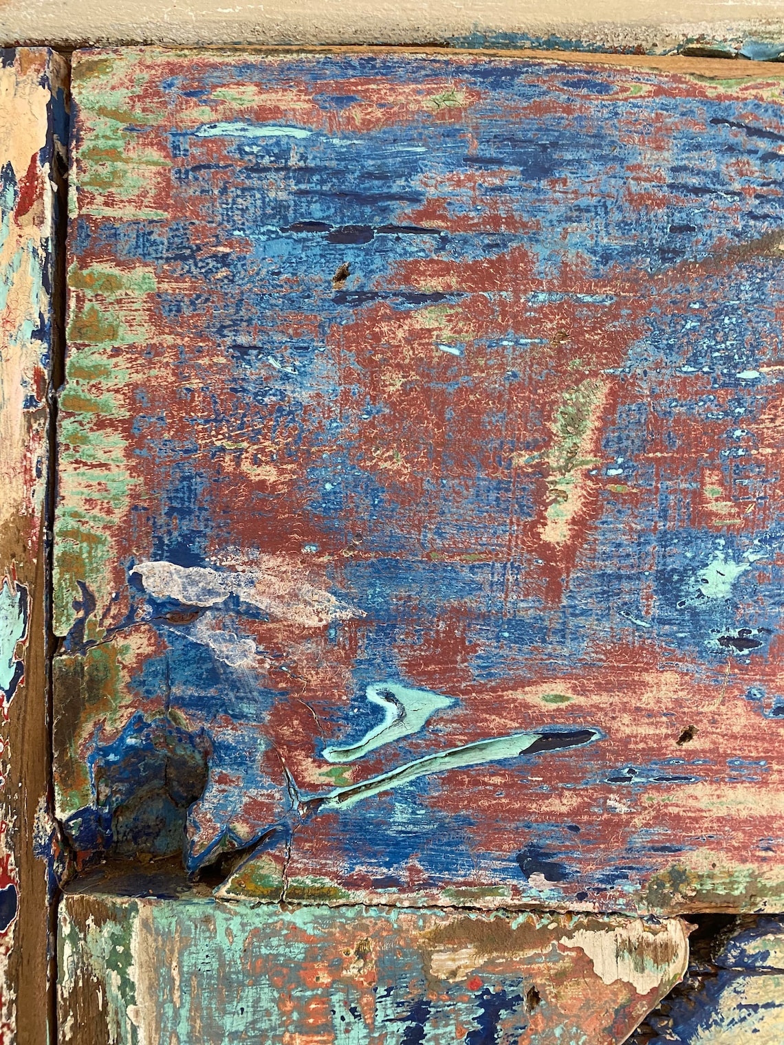 Distressed Barn Wood Collage Painting - Etsy