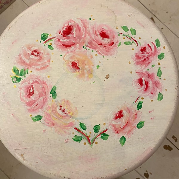Hand Painted Stool - Etsy