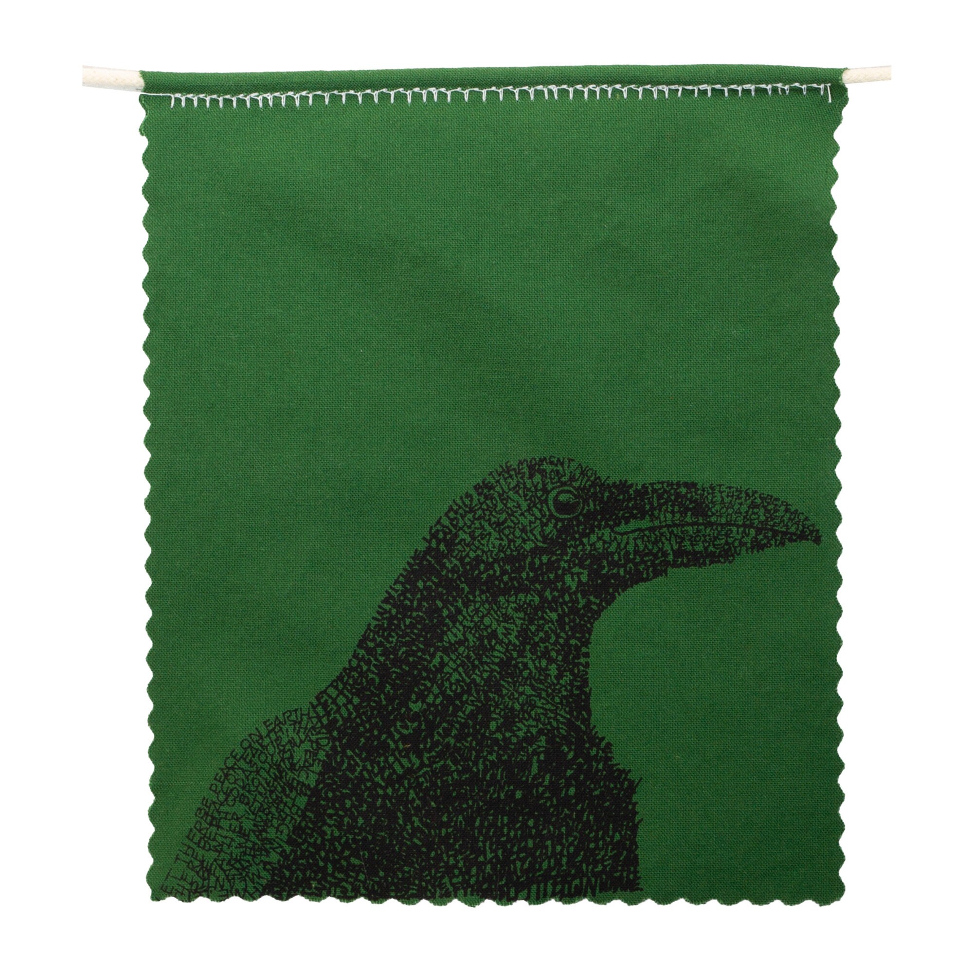 Calligraphic Corvid Head Prayerflags - Primary Colors - 10 - Etsy