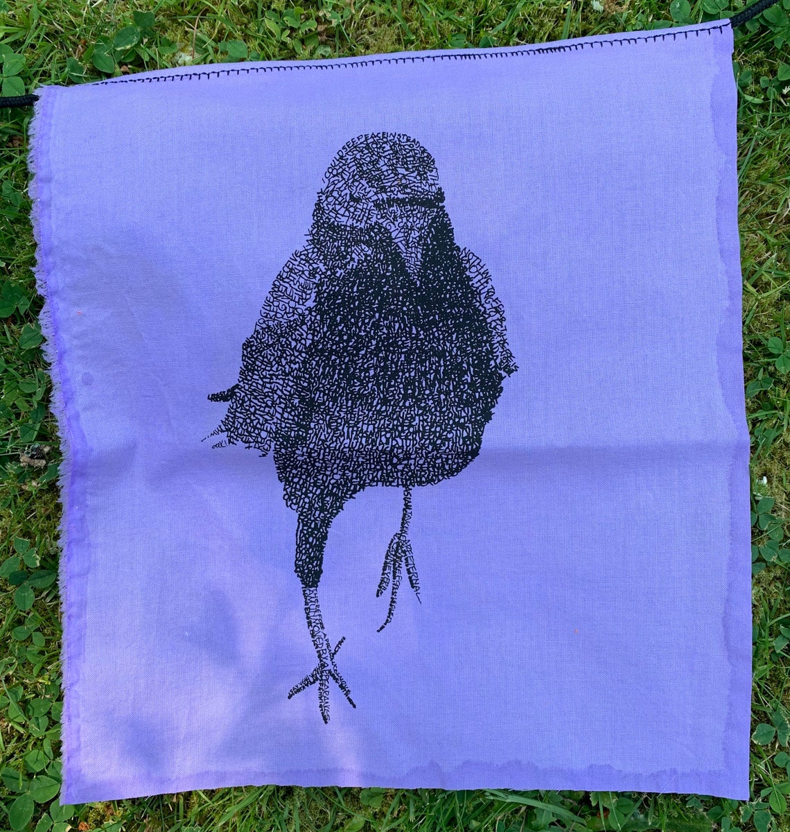 Full Bodied Calligraphic Crow Flags - String of 5 - Pastel - Etsy