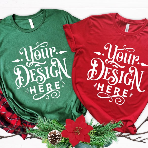 Red and Green Shirt - Etsy