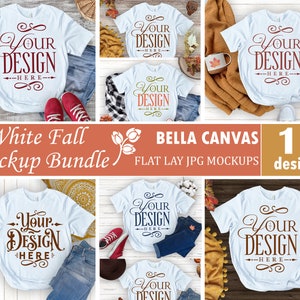 Fall Mockup Mega Bundle, 100 Autumn Mockups, Bella Canvas 3001 Included ...