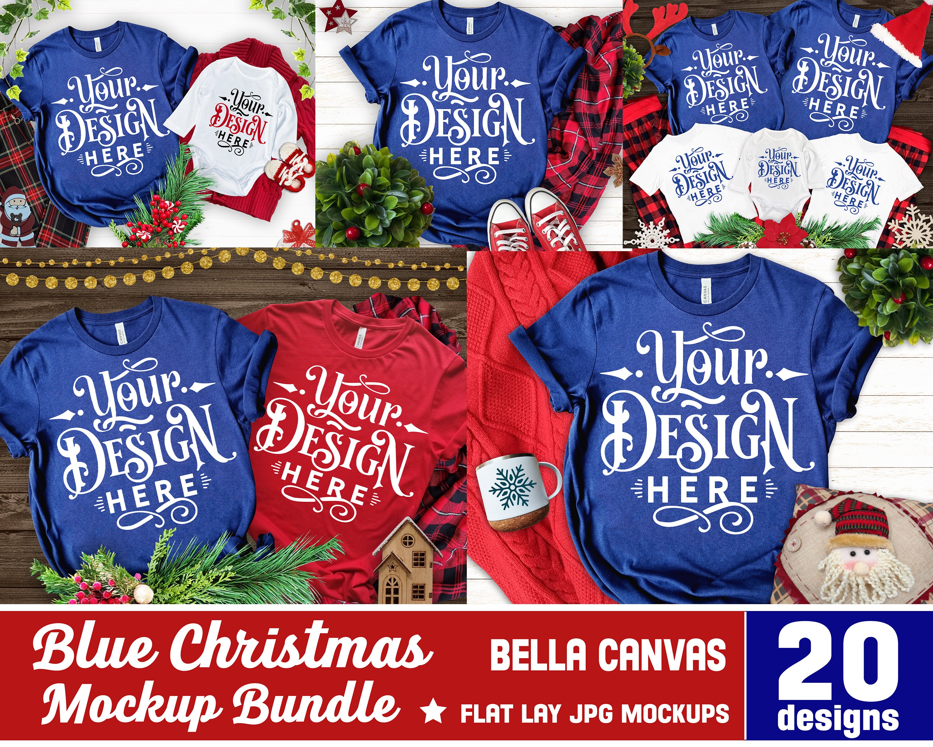 Christmas Mockup Mega Bundle 100 Christmas Mockups Bella - Etsy
