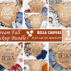 Fall Mockup Mega Bundle, 100 Autumn Mockups, Bella Canvas 3001 Included ...