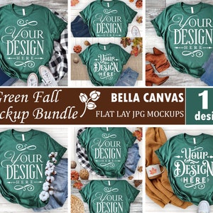 Fall Mockup Mega Bundle, 100 Autumn Mockups, Bella Canvas 3001 Included ...