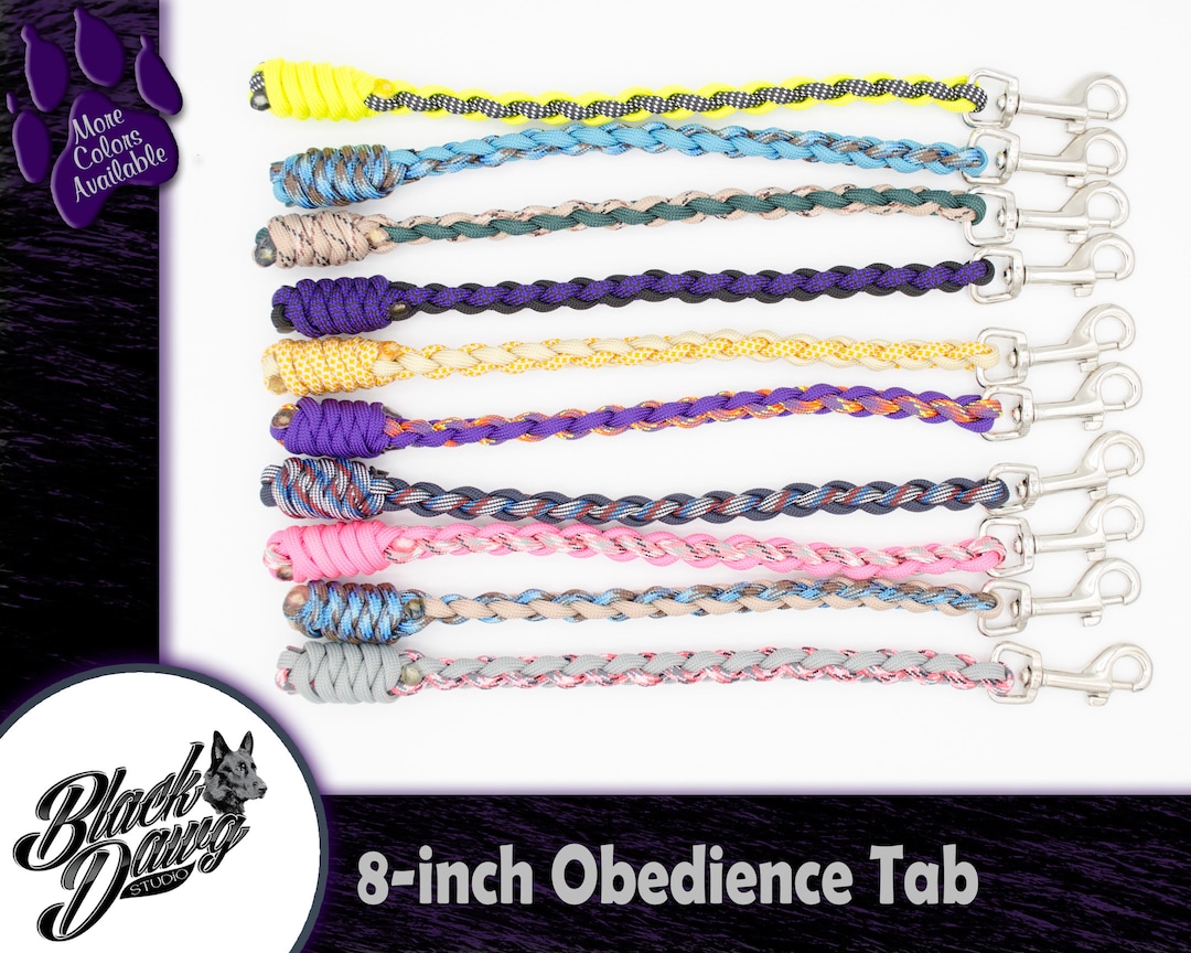 8-inch Paracord Dog Obedience Tab - Etsy