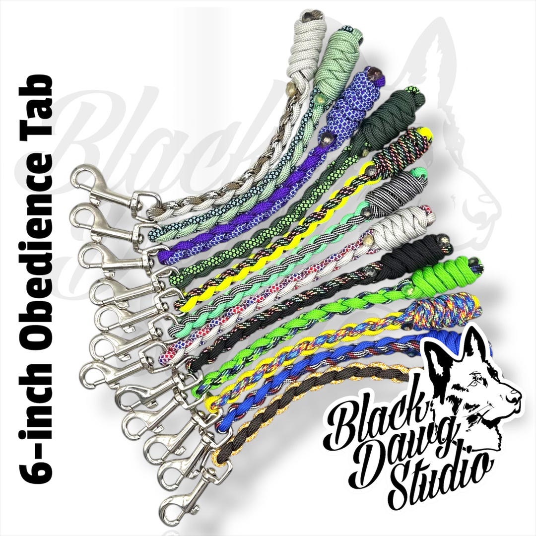 6-inch Paracord Dog Obedience Tab - Etsy