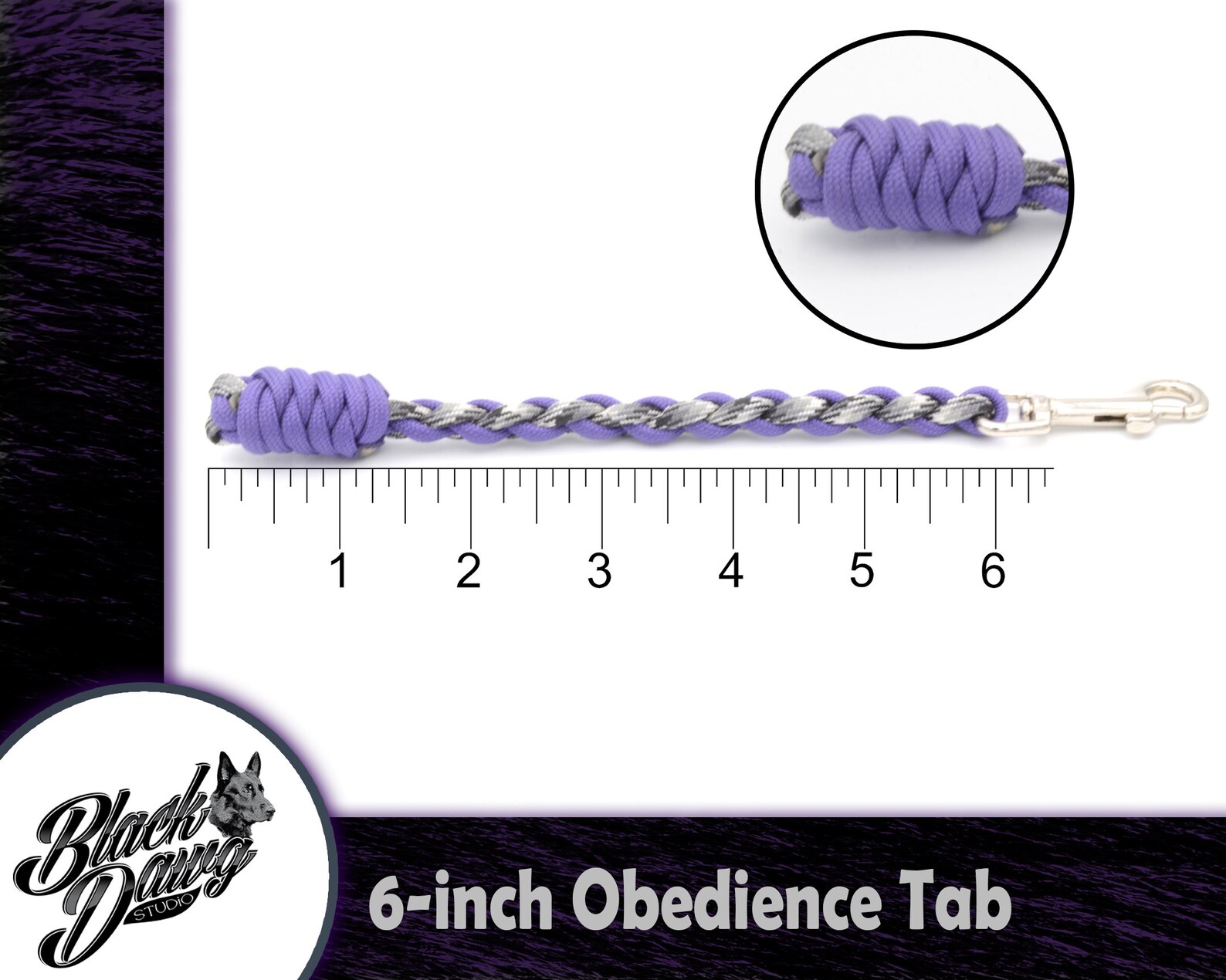 6-inch Paracord Dog Obedience Tab - Etsy
