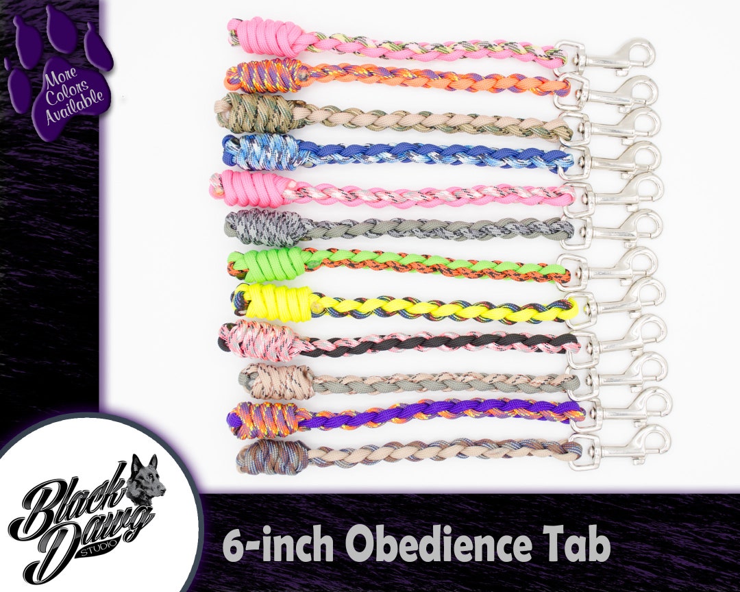6-inch Paracord Dog Obedience Tab - Etsy