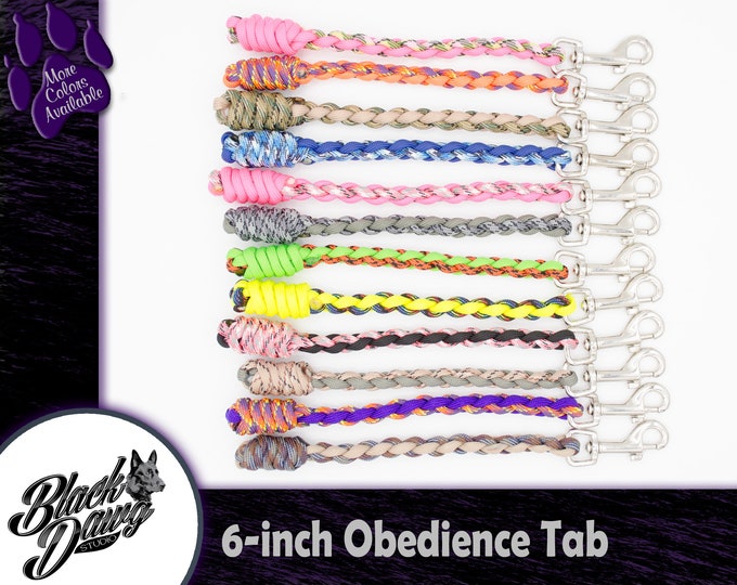 6-inch Paracord Dog Obedience Tab - Etsy
