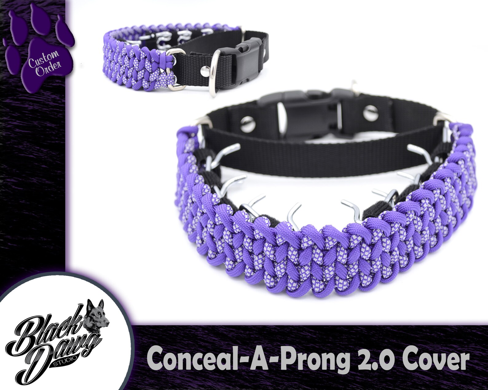 Conceal-A-Prong 2.0 Paracord Prong Collar Covers CUSTOM | Etsy