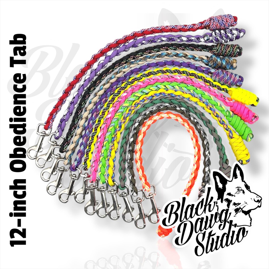12-inch Paracord Dog Obedience Tab - Etsy