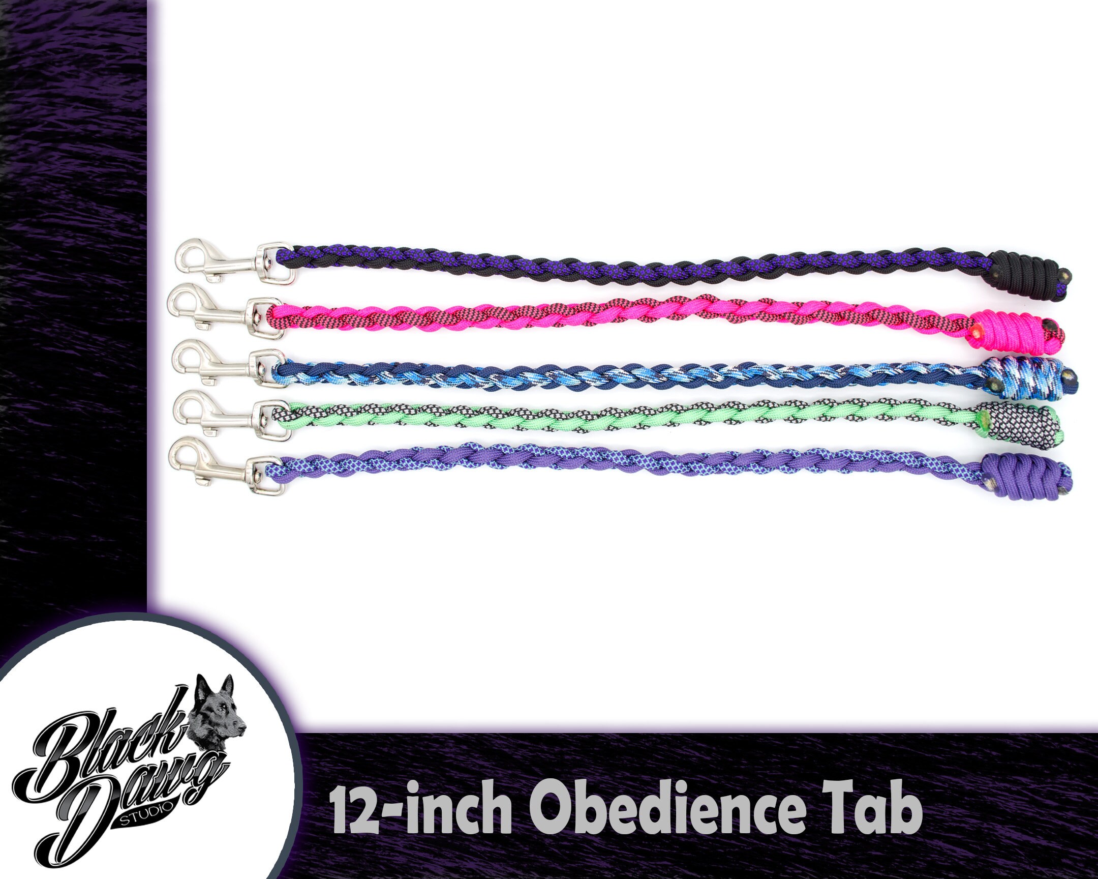 12-inch Paracord Dog Obedience Tab - Etsy