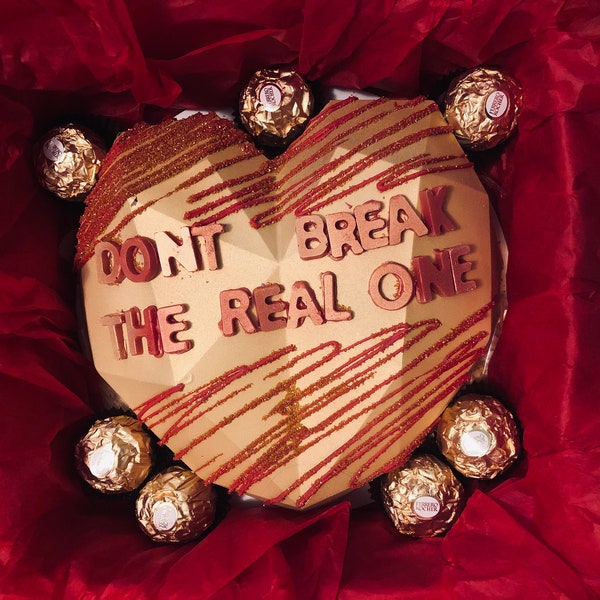 Chocolate Breakable Heart - Etsy