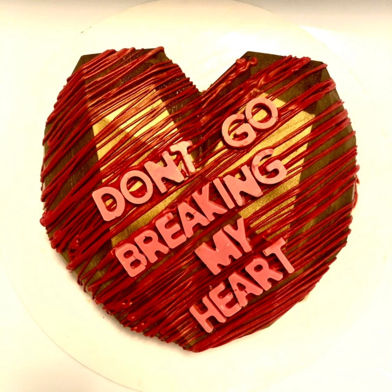 Chocolate Breakable Heart - Etsy