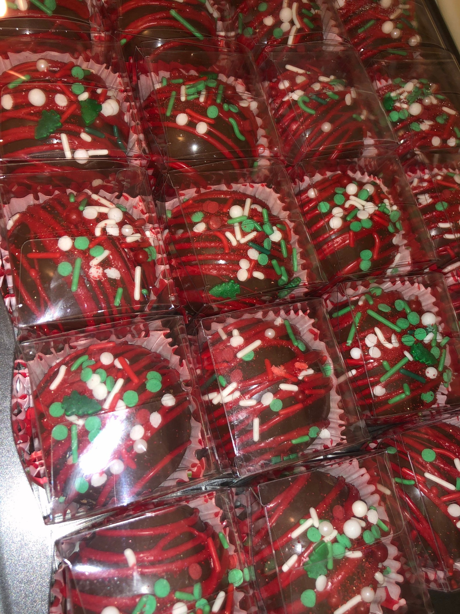 25 Pack Christmas Holiday Hot Chocolate Cocoa Bombs Bulk Individually ...