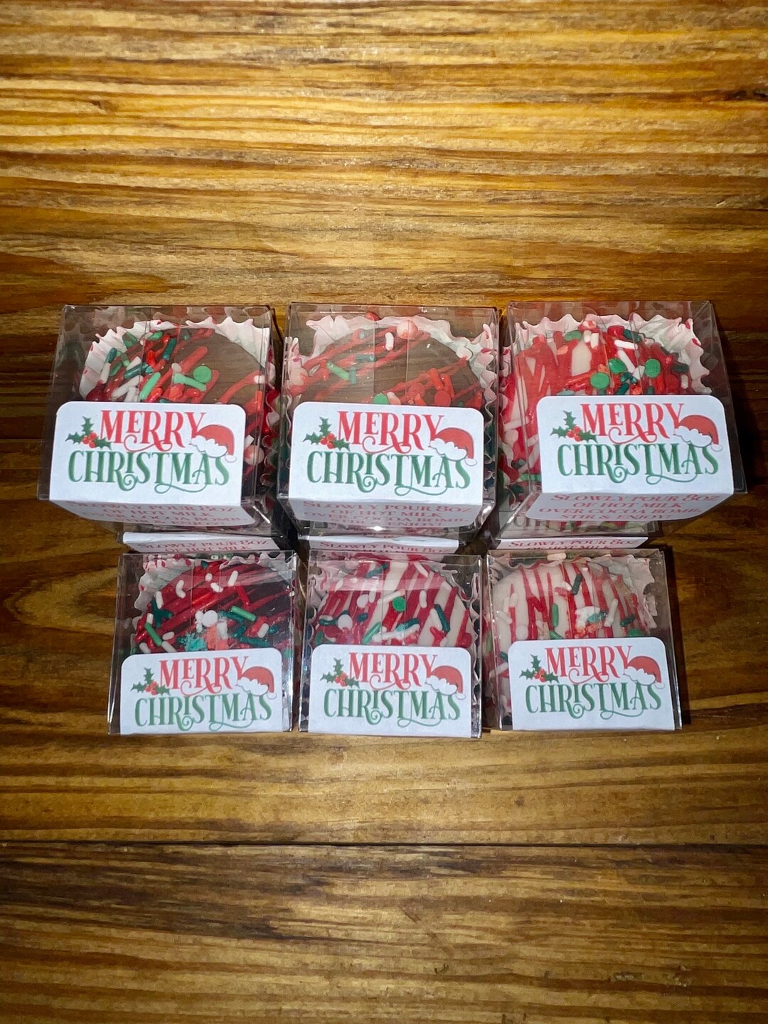 25 Pack Christmas Holiday Hot Chocolate Cocoa Bombs Bulk Individually ...