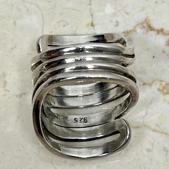 Silpada Sterling Silver Modern Maze Statement Ring R1… - Gem