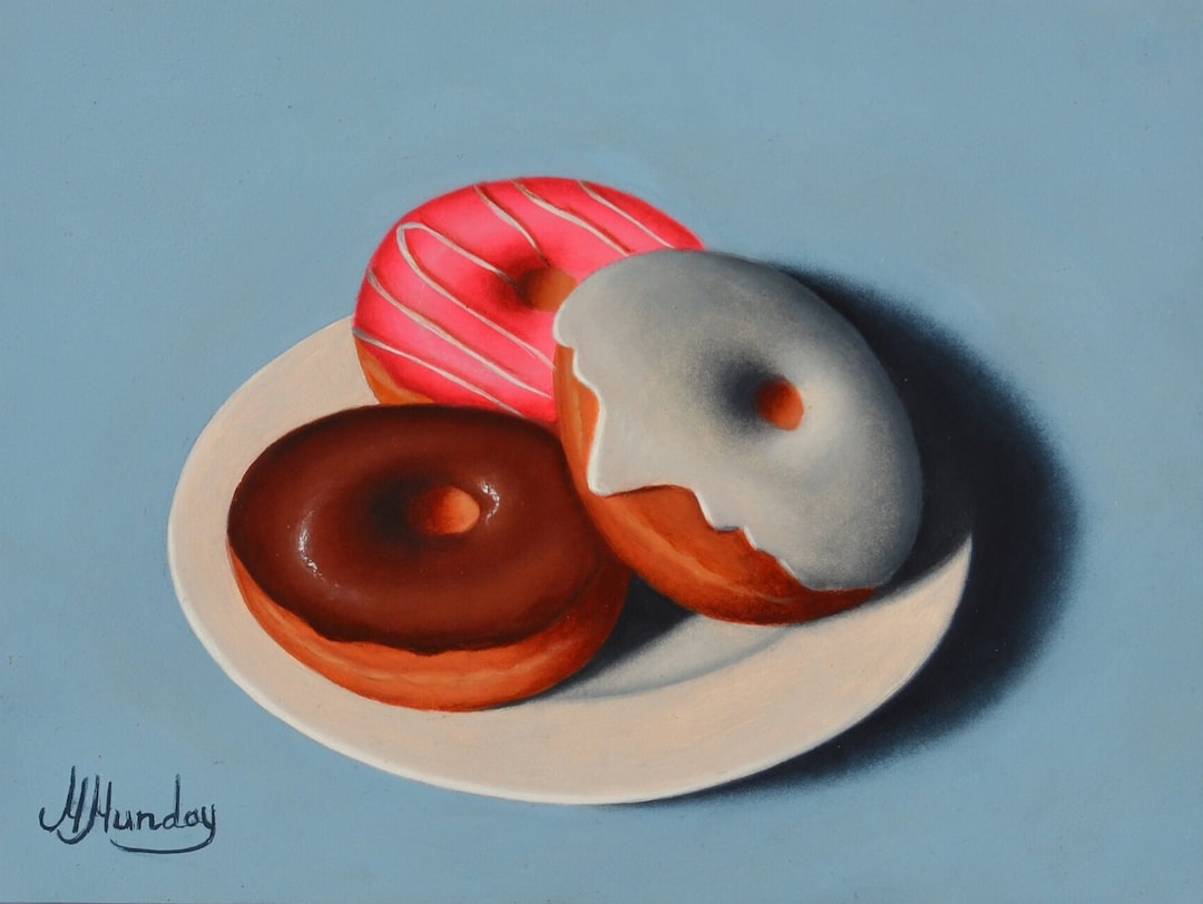 Donuts Still Life Painting - Miniature Acrylic Food Art - Etsy