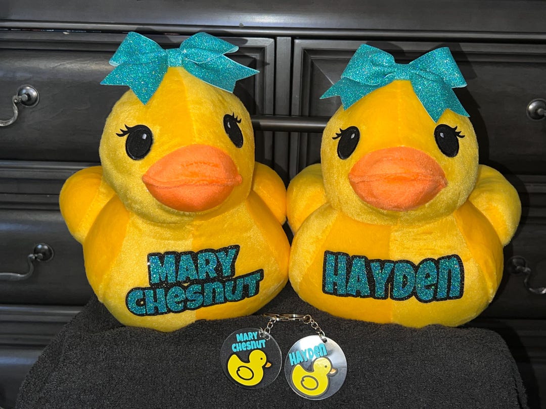 Cheer Duck Plush Large Cheerleader Summit Good Luck Duck, Personalized ...