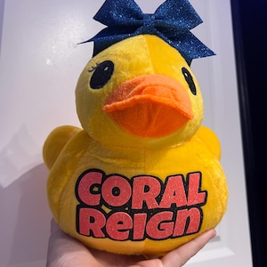 Cheer Duck Plush Large Cheerleader Summit Good Luck Duck, Personalized ...