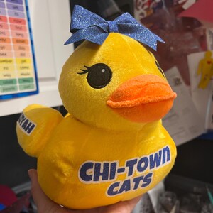 Cheer Duck Plush Large Cheerleader Summit Good Luck Duck, Personalized ...