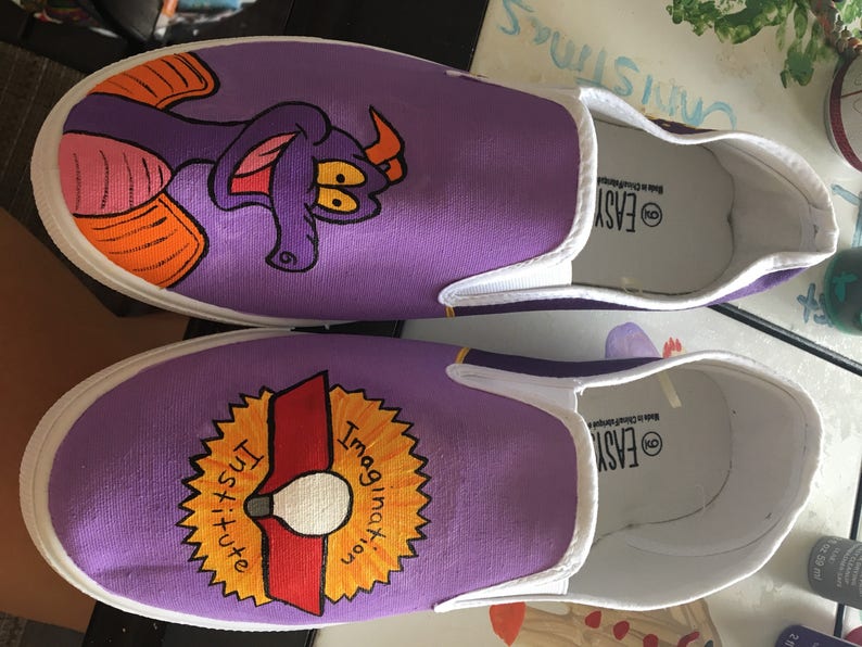 Custom Purple Dragon Themed Shoes | Etsy