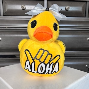 Cheer Duck Plush Large Cheerleader Summit Good Luck Duck, Personalized ...