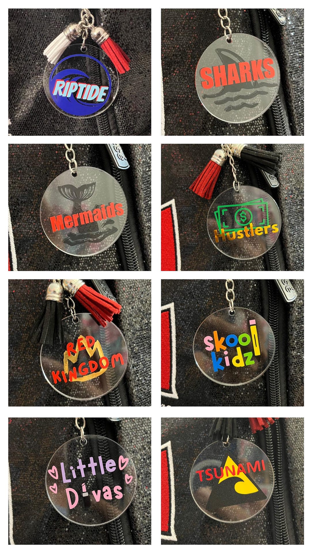 Custom Cheer Team Acrylic Spirit Key Chain - Etsy