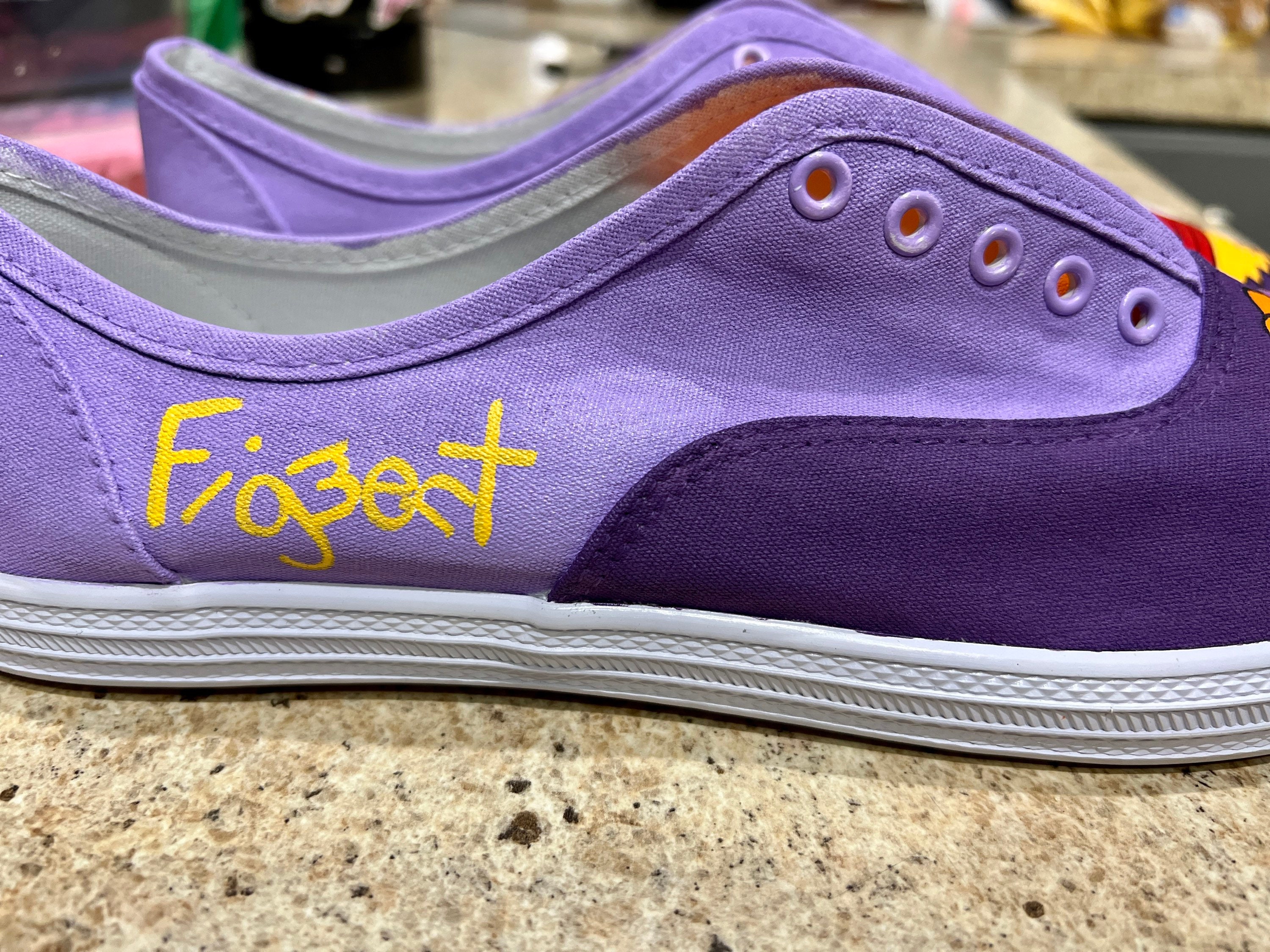 Custom Purple Dragon Themed Shoes! - Etsy