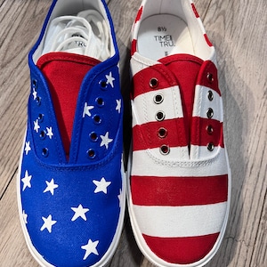 Anerican Flag Custom Shoes - Etsy