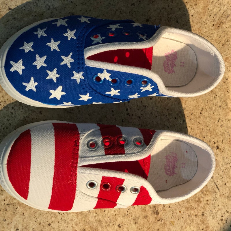 Patriotic Shoes - Etsy