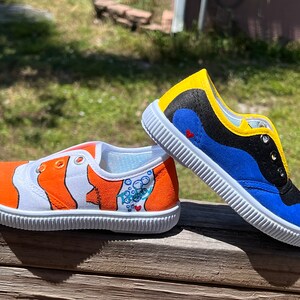 Nemo and Dory Themed Shoes - Etsy