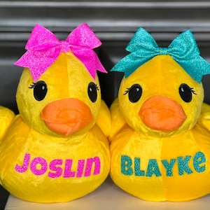 Cheer Duck Plush Large Cheerleader Summit Good Luck Duck, Personalized ...