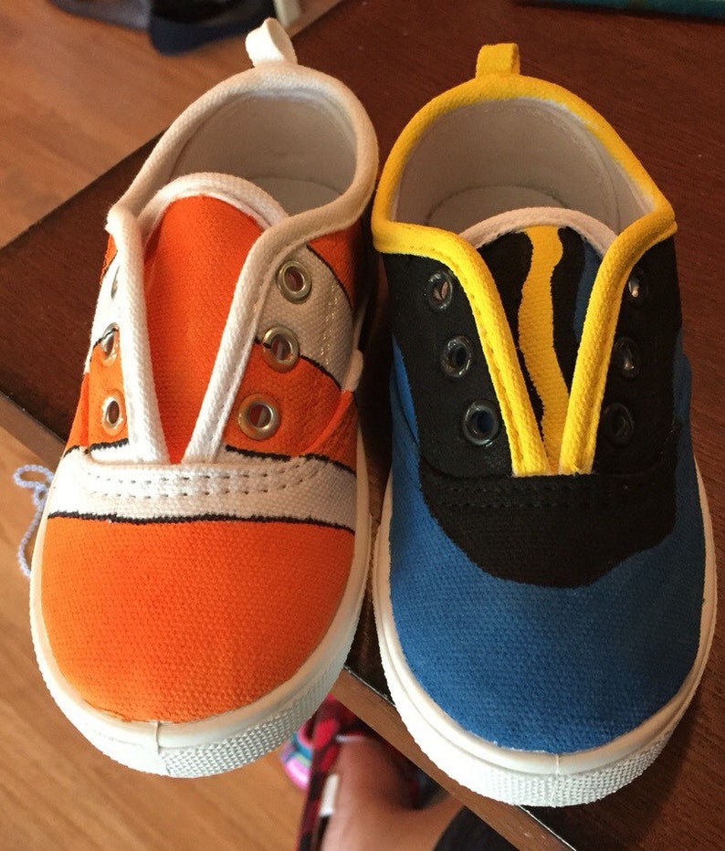 Nemo and Dory Themed Shoes | Etsy