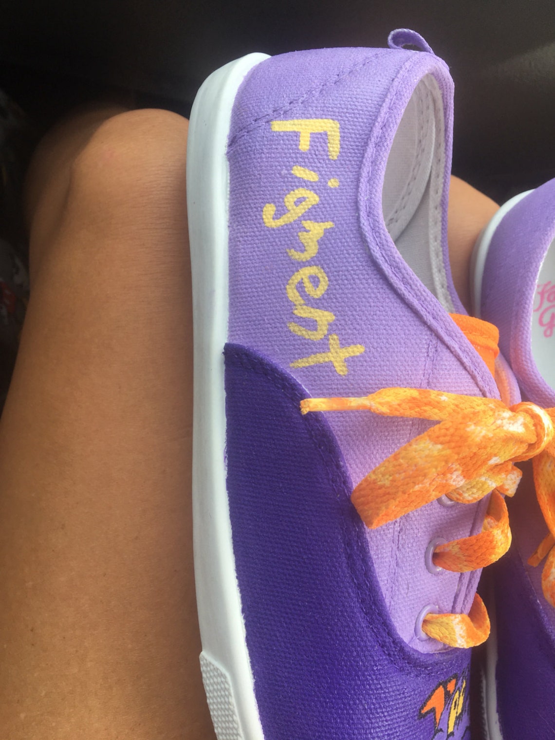 Custom Purple Dragon Themed Shoes | Etsy